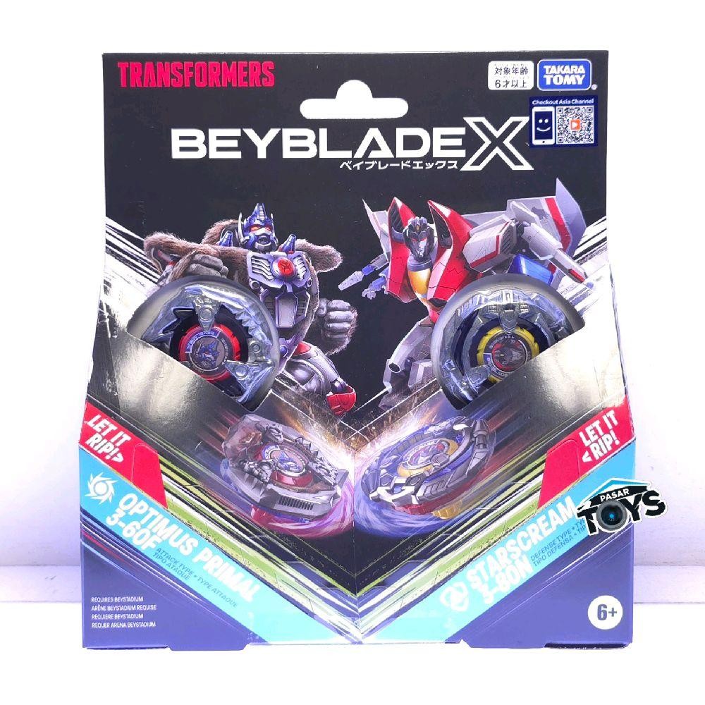 Jual Beyblade X Transformers Collaboration Optimus Primal 3-60F vs ...