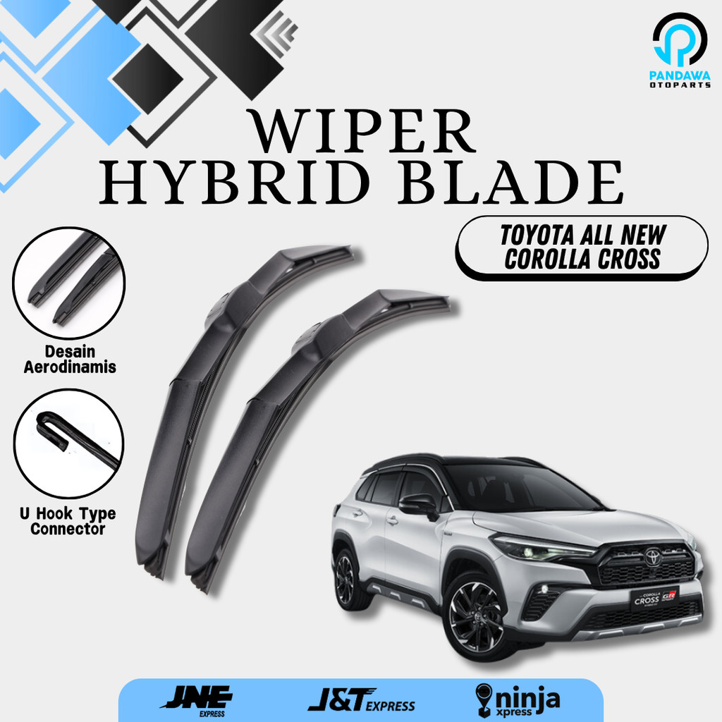 Jual Wiper Mobil Toyota All New Corolla Cross 2 PCS Wiper Hybrid Blade / Wiper Mobil Hybrid ...