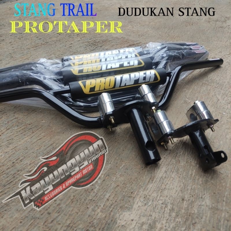 Jual Paket Stang Stir Trail Custom Dan Dudukan Stang Motor Bebek Matic ...