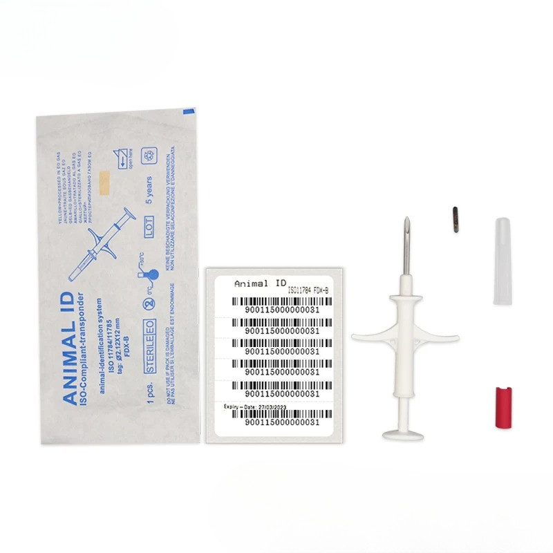 Jual 40pcs ISO RFID Chip 2*12mm Plastic Injector Animal Id Tag Pet ...