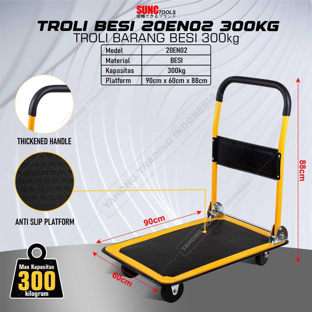 Jual Troli Lipat 300kg Trolli Besi Trolley Serbaguna Troly Barang ...