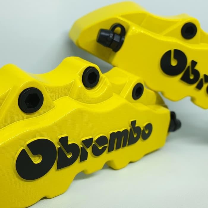 Jual Cover Rem Disk Brake Kuning Carbon Cakram Outdoor | Shopee Indonesia