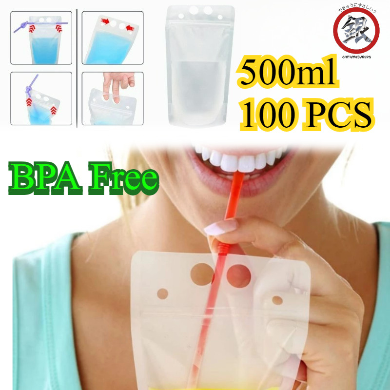 Jual 500 Ml 100pcs/Set Plastik Juice Premium / Kemasan Minuman /Plastik ...