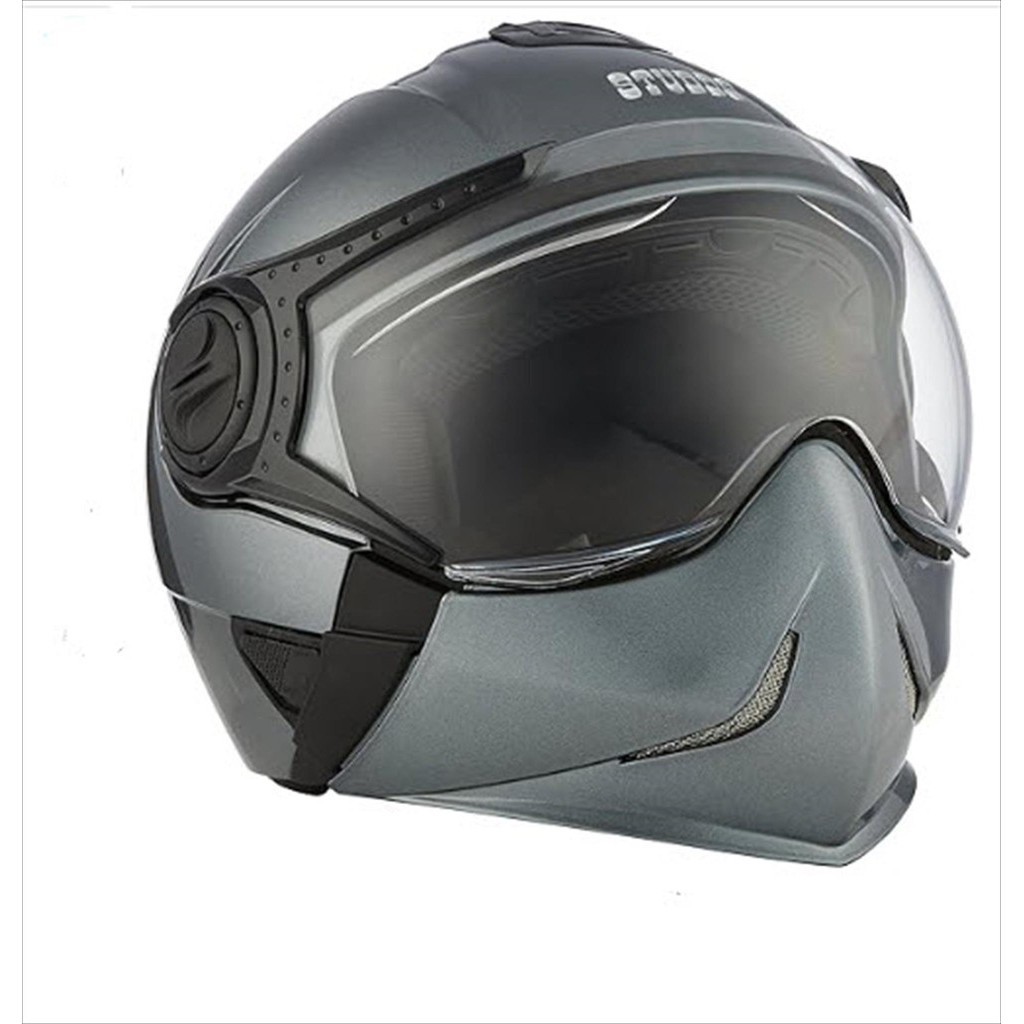 Jual STUDDS HELM DOWNTOWN FF SOLID | GUN GREY | MODULAR DOUBLE VISOR ...