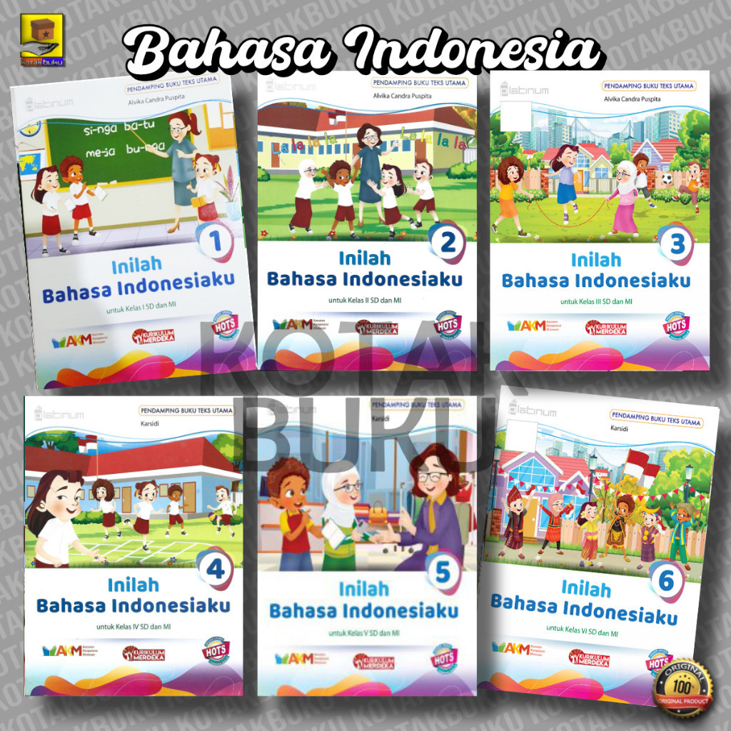 Jual Buku Bahasa Indonesia SD / Bahasa indonesia Kelas 1 2 3 4 5 6 SD / Kurikulum Merdeka ...