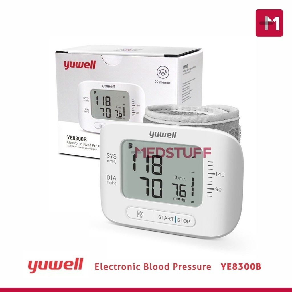 Jual Tensi Digital Yuwell Wrist YE 8300B Tensimeter Digital Yuwell ...