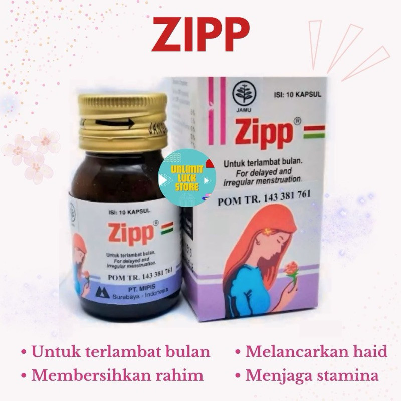 Jual ZIPP Kapsul Jamu Datang Bulan Haid | Shopee Indonesia