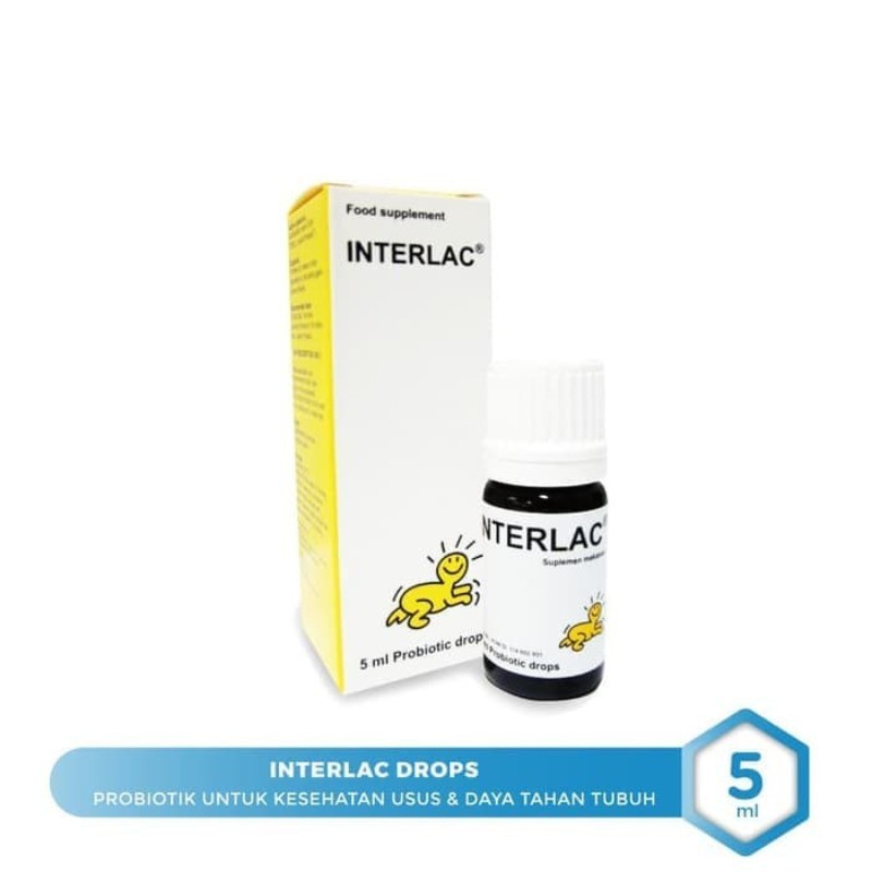 Jual INTERLAC DROP 5 ML - PROBIOTIK MENJAGA PENCERNAAN | Shopee Indonesia