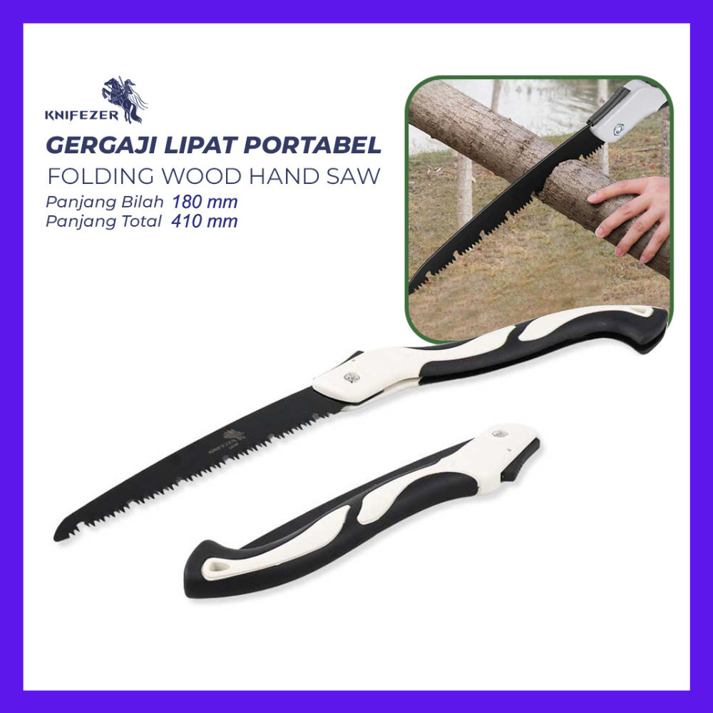 Jual inovasi_tani-KNIFEZER Gergaji Lipat Portable Folding Wood Hand Saw ...