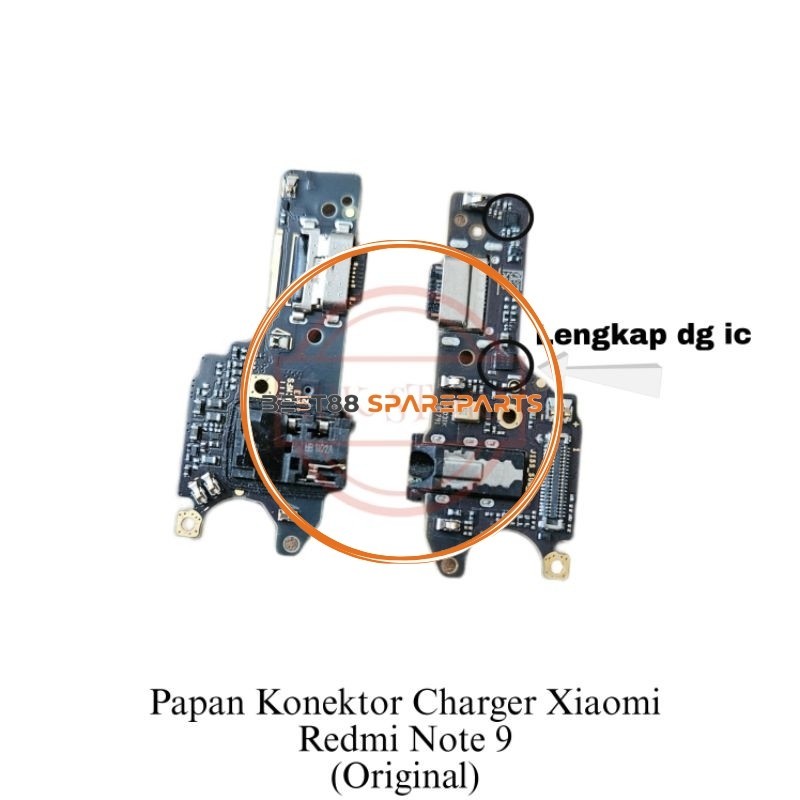 Jual Pcb Konektor Charger / Papan Con Cas Xiaomi Redmi Note 9 Original ...