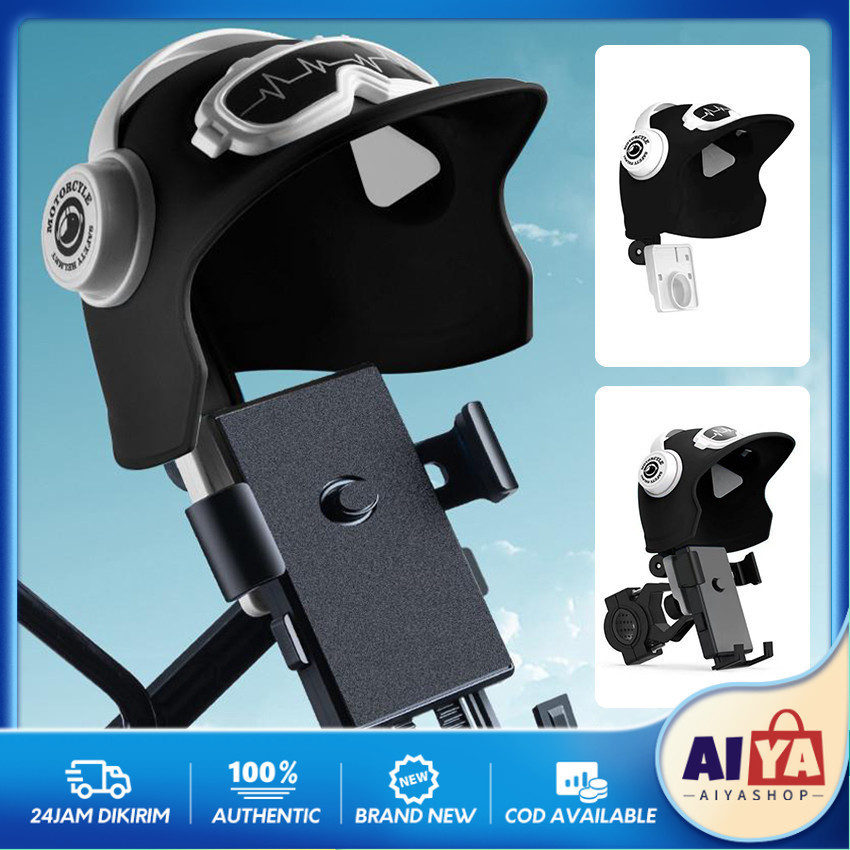 Jual Holder Hp Stang Motor Spion Waterproof Phone Holder Hp Motor Topi Payung Hp Di Motor Helm ...