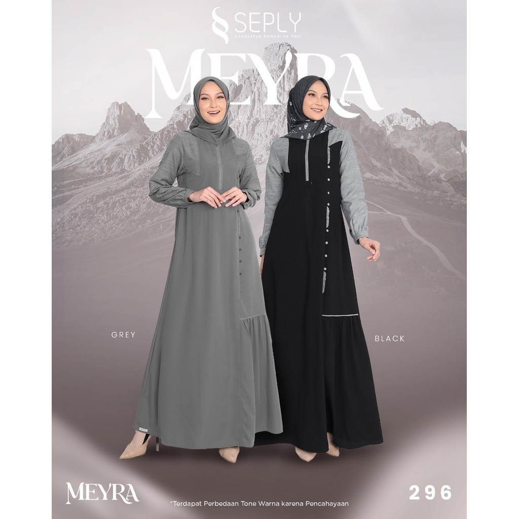 Jual SEPLY Meyra 296 ORIGINAL Gamis harian muslimah terbaru | Shopee ...