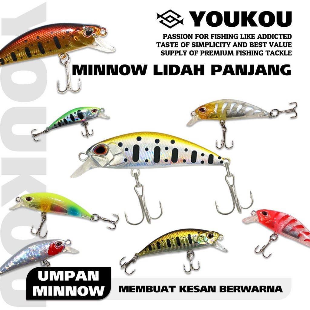 Jual YOUKOU Umpan Pancing / Sinking Minnow / Fish lure Bentuk ikan ...