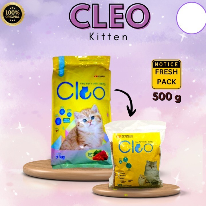 Jual Cleo Kitten Ocean Fish 1000gr 1kg 1Kg Makanan Kucing Kering ...