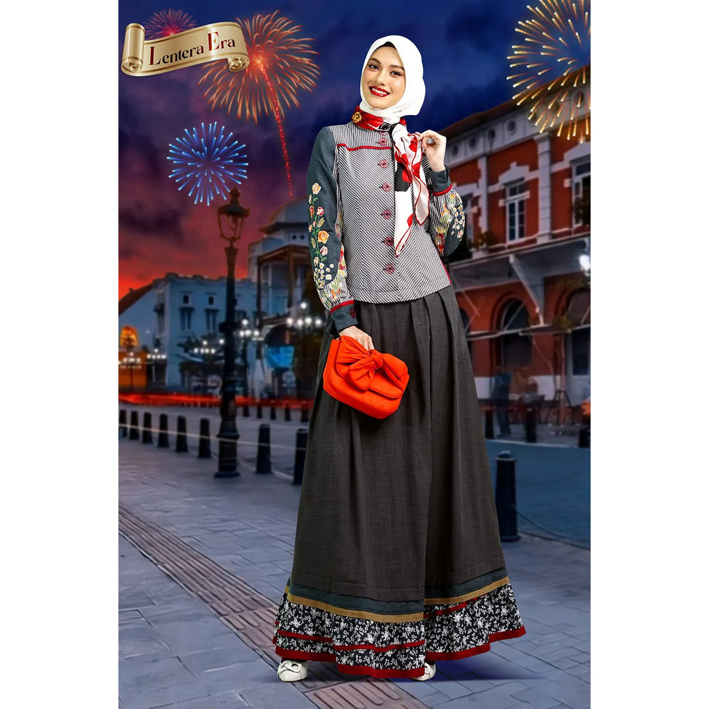 Jual TUNEECA Gamis Hira T-0724004 By Tuneeca Lentera Era -- Gamis ...