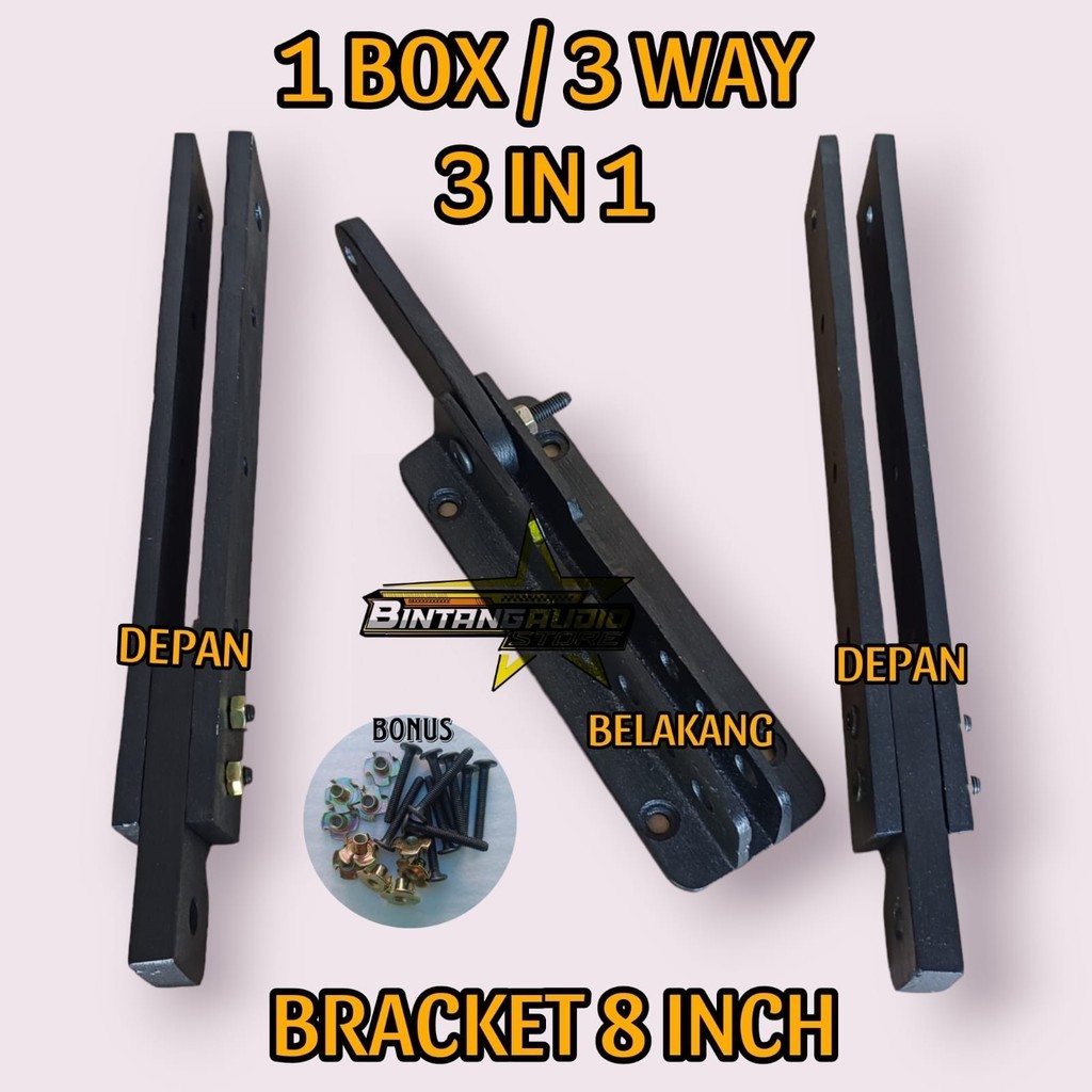 Jual Breket 3 WAY 8inch Line Array Alumunium / Breket 3WAY 8'' 8 inch ...