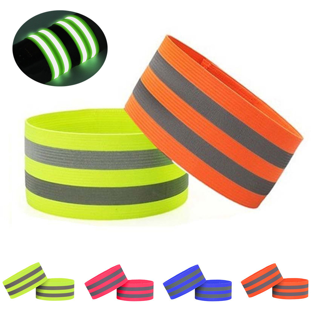 Jual Reflective Bands For Wrist Arm Ankle Leg High Visibility Reflect ...