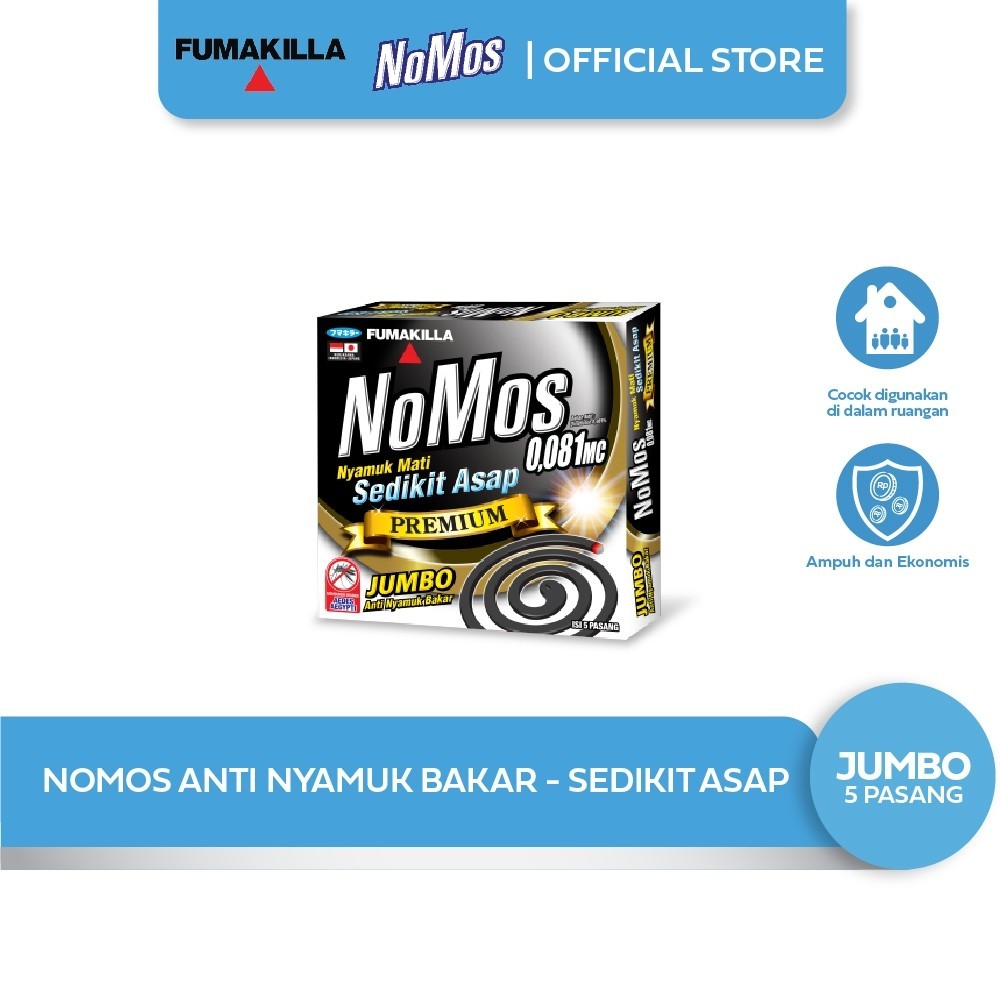 Jual NoMos Obat Nyamuk Bakar Jumbo Sedikit Asap Premium 30 gr | Shopee ...