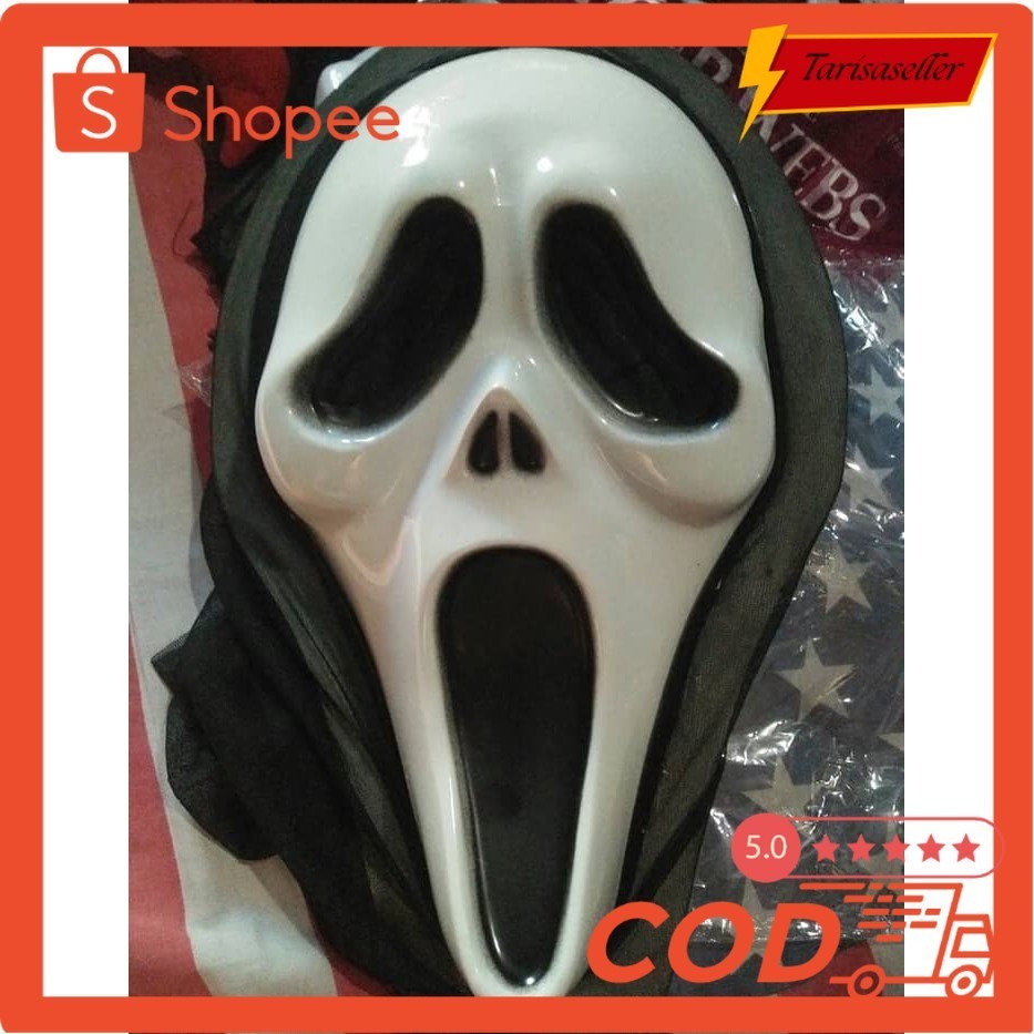 Jual Topeng scream HELLOWEEN / topeng helloween TSS | Shopee Indonesia