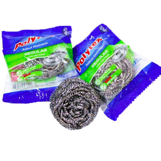 Jual POLYTEX SPONS SABUT KAWAT STAINLESS STEEL CUCI PIRING DAYA GOSOK ...