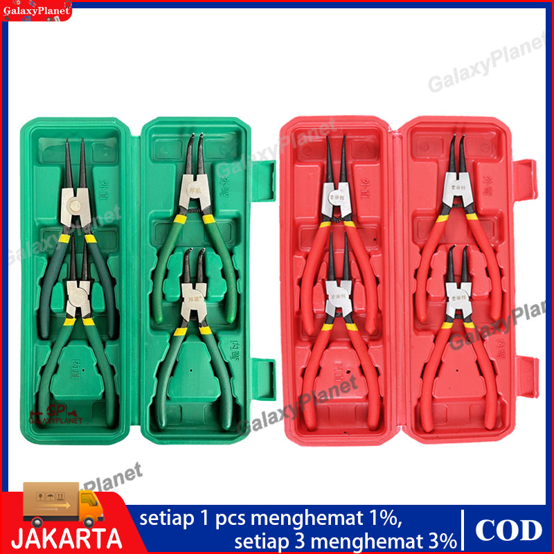 Jual 7 Inch 4 pcs Tang Circlip tang snap ring set Set Tang Circlip ...