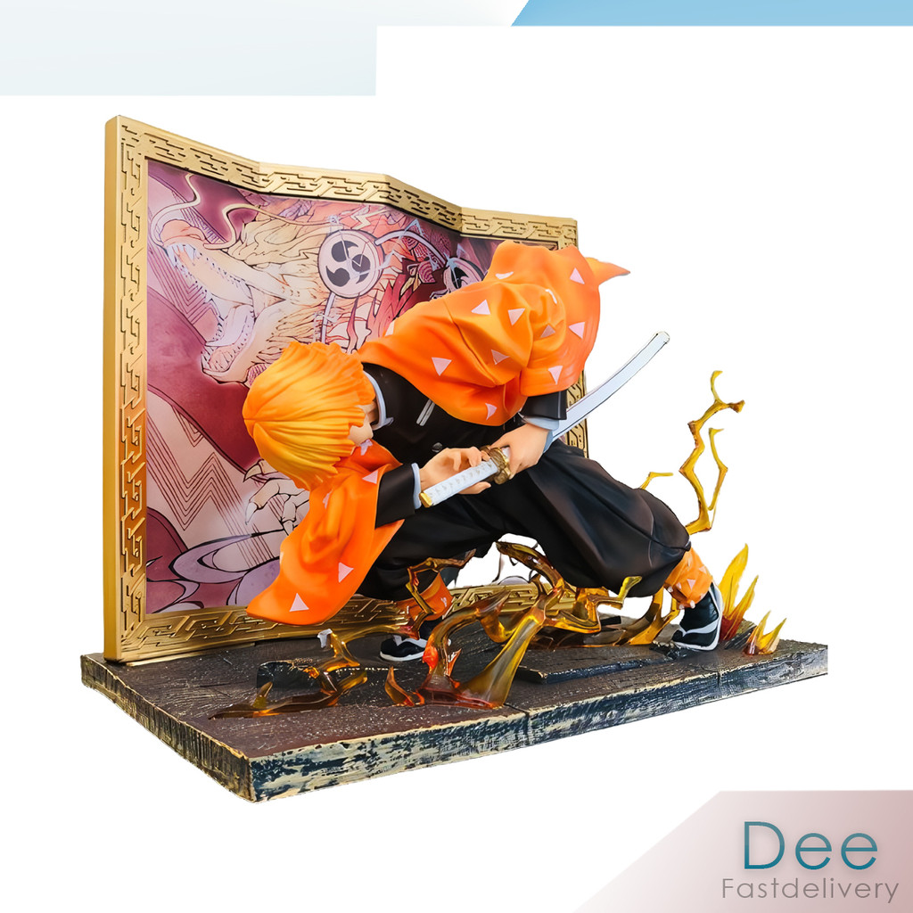 Jual Zenitsu Agatsuma Screen Flash Battle 23cm Action Figure PVC D ...