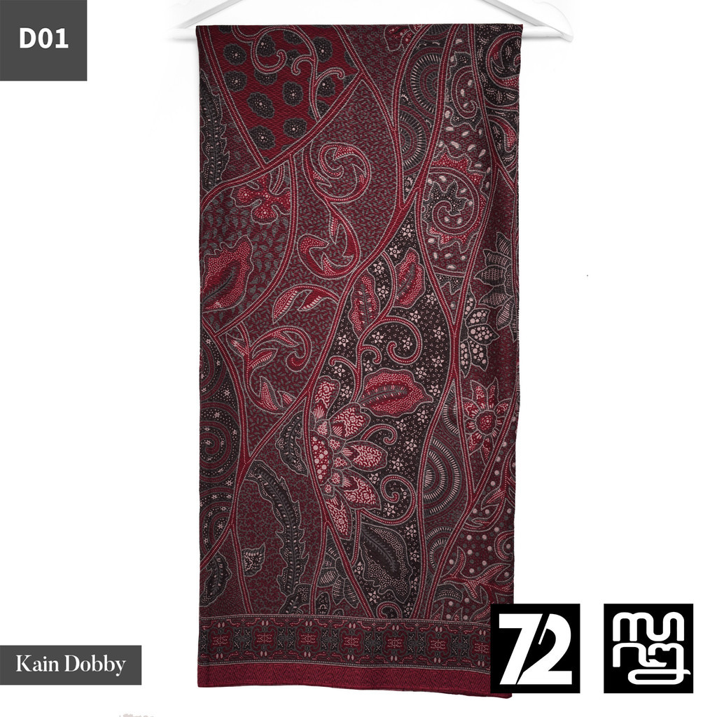 Jual KAIN BATIK PREMIUM Bahan Dobby Motif Kembang Bali Warna Hitam ...