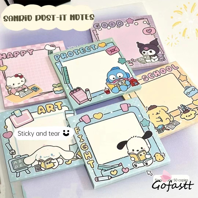 Jual COD Kartun Sanrio Post-It Note Kertas Catatan Tempel Lucu Buku ...