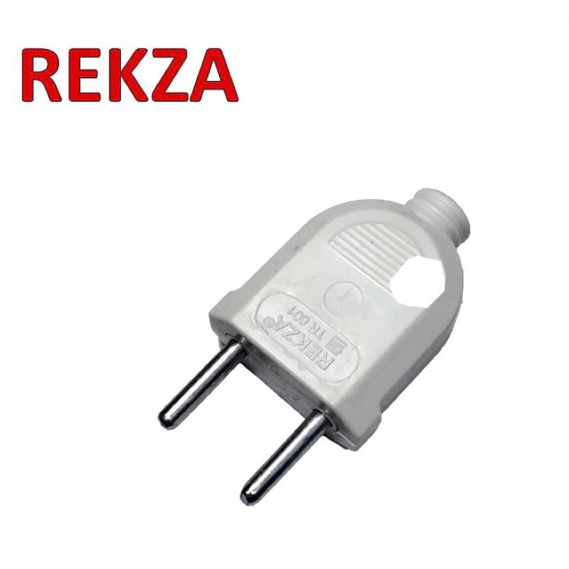 Jual Steker Gepeng Colokan Listrik REKZA TR-001 (SK-06) HITAM & PUTIH ...