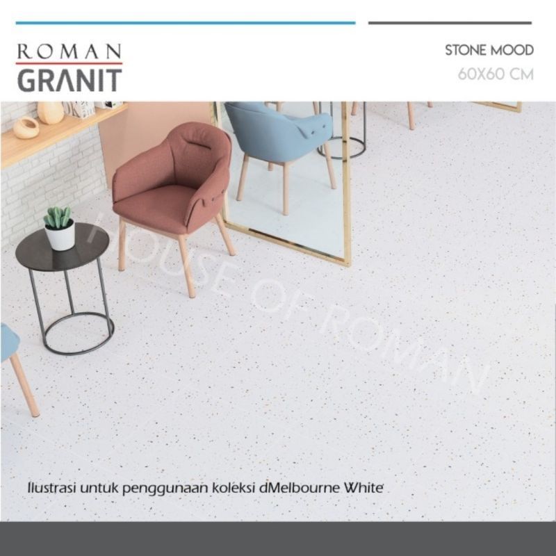 Jual CB54GB Roman Granit dMelbourne white 60x60 / granit trazo / lantai ...