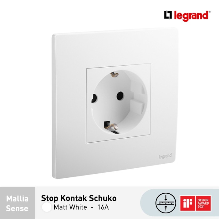 Jual Legrand Mallia Sense - Stop Kontak Schuko - 16A | Shopee Indonesia