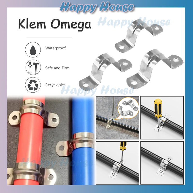 Jual Klem Pipa Paralon Model Omega / Clamps Omega Galvanis | Shopee ...