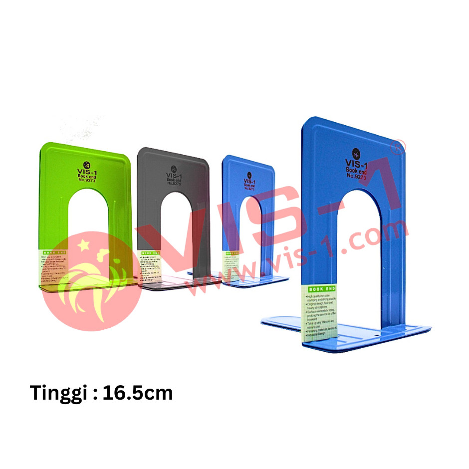 Jual Stand Book / Penahan Buku Vis-1 Besi - 9273 | Shopee Indonesia