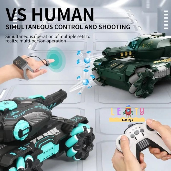 Jual Mainan Anak Mobil Tank Remote Control Pistol Anak RC Gestur Tangan ...