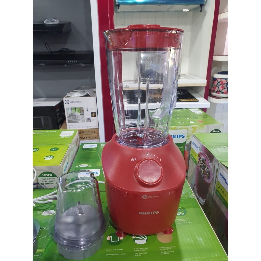 Jual PHILIPS BLENDER HR-2042 RED / WHITE | Shopee Indonesia