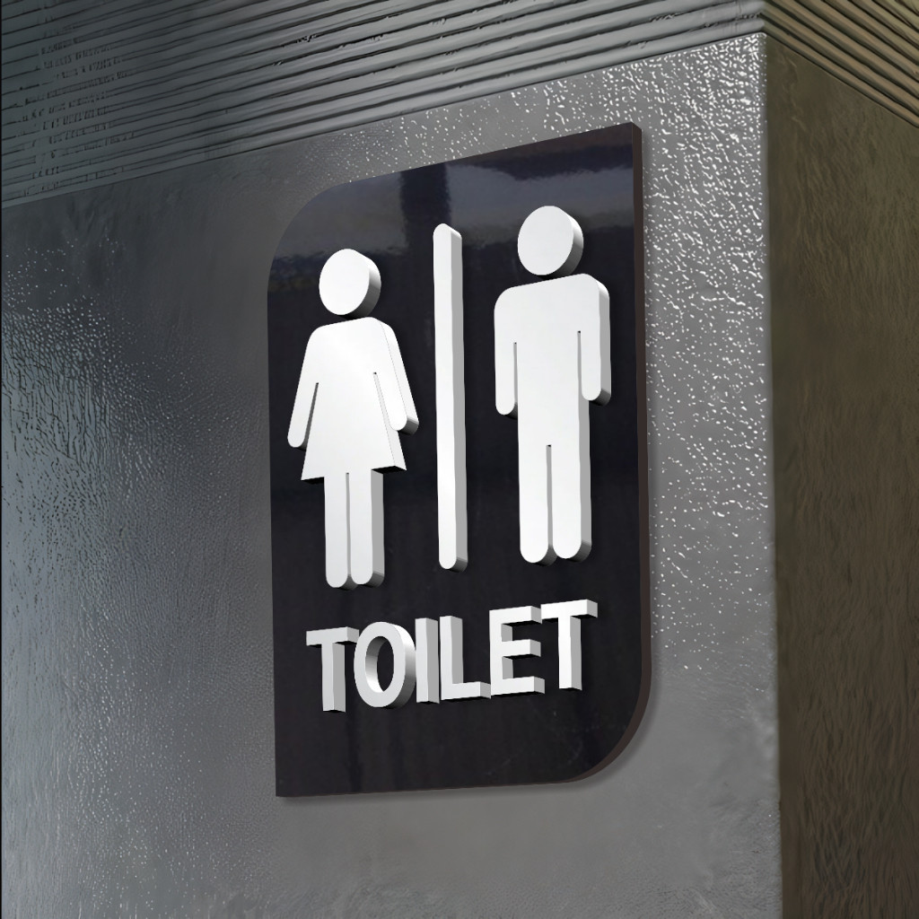 Jual Sign Board Signage Papan Tanda Acrylic Pop Up Sign Kotak 13 x 17,5 ...