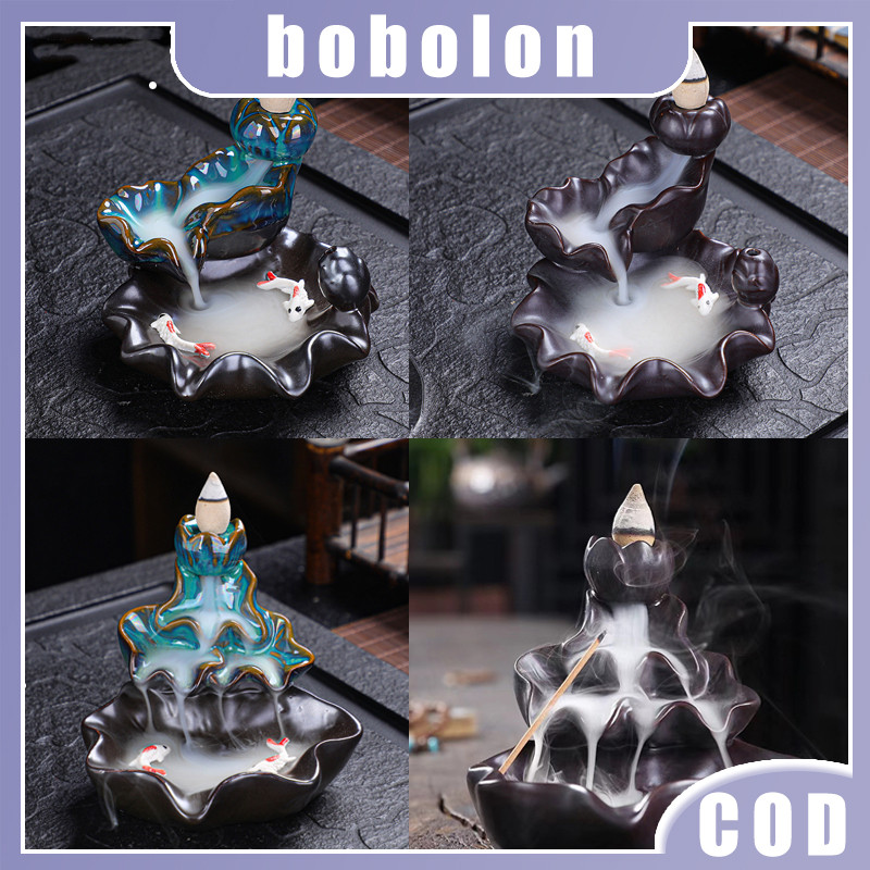 Jual Tempat Dupa Back Flow Keramik Tempat Dupa Air Terjun Asap Jatuh ...