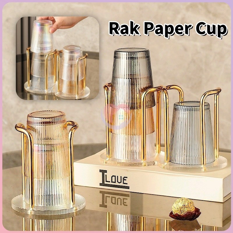 Jual 【COD】Rak Paper Cup / Organizer Paper Cangkir / Tempat Rak Gelas ...