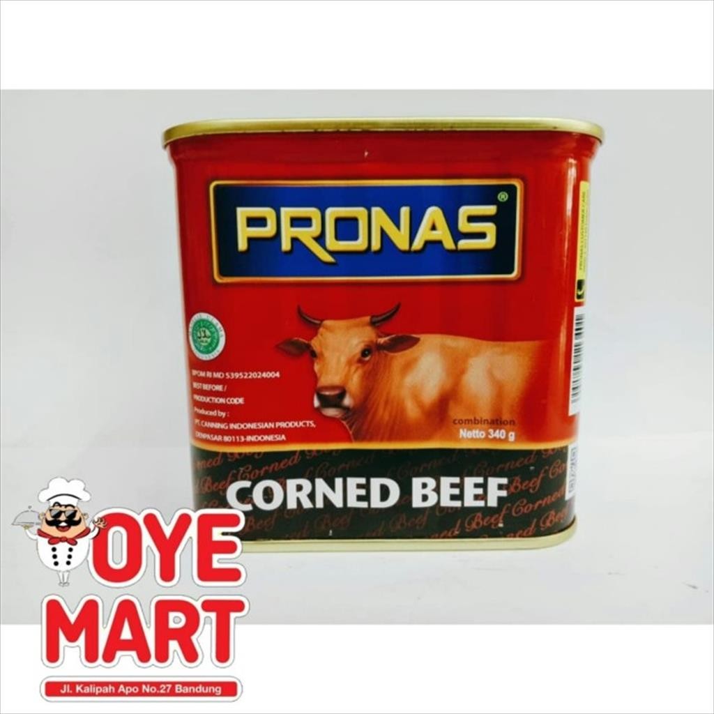 Jual KORNET SAPI PRONAS 340GR KORNET DAGING SAPI | Shopee Indonesia