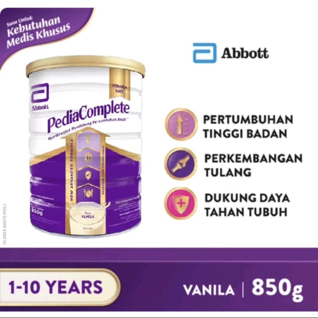 Jual Pedia Complete Vanila 850gr / Pediasure Complete Vanilla 850gr (Cab Dbs) | Shopee Indonesia