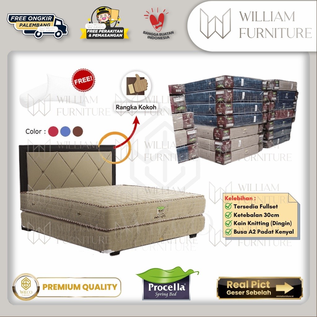 Jual Kasur Springbed Procella Neo Calista HB Ambrosia / Kasur pegas ...