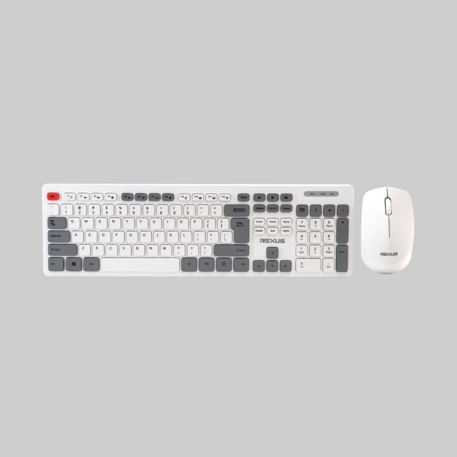 Jual Rexus Keyboard - KM8 Wireless White | Shopee Indonesia