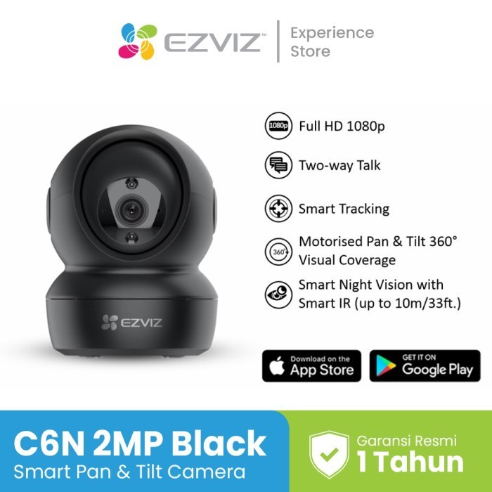 Jual Ezviz C6N 2MP Black Smart Home Wifi IP Camera CCTV Indoor | Shopee ...