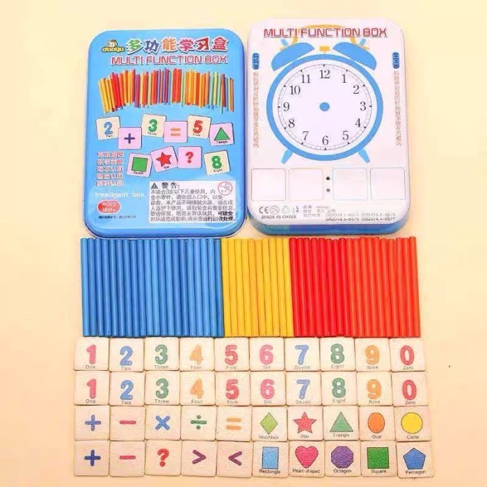Jual Multifunction counting tin box - magnetic toys - mainan berhitung ...