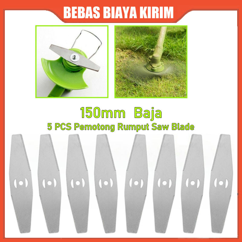 Jual Mata pisau potong rumput baterai 5pcs Kepala Pisau Potong Rumput ...