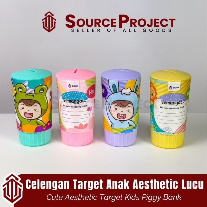 Jual Celengan Target Anak Buka Tutup Plastik Aesthetic Lucu Unik Viral ...