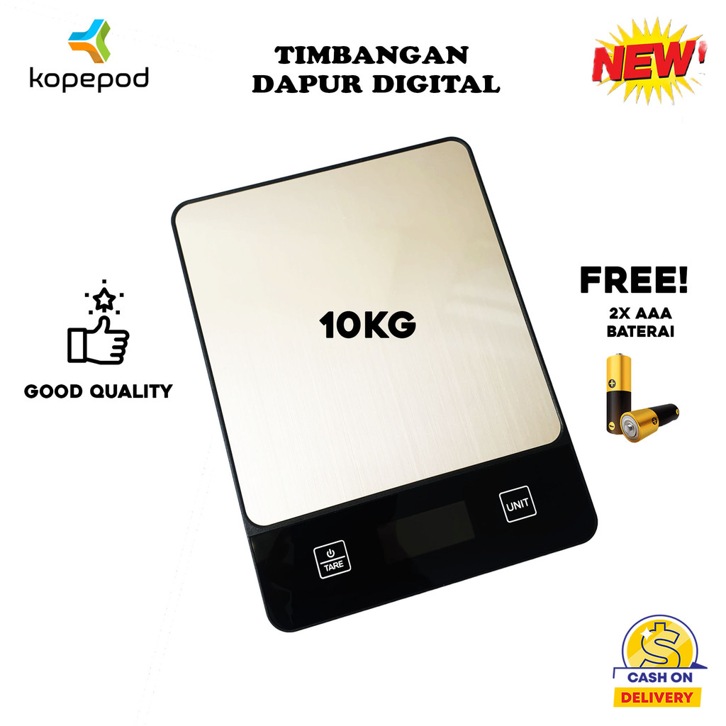 Jual Timbangan Digital 10kg Akurasi 1gram Untuk Alat Timbang Kue Kopi ...