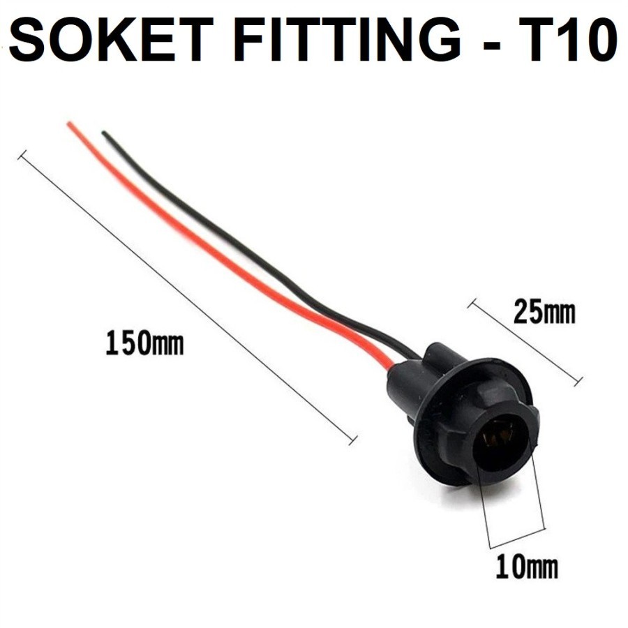 Jual Fitting T10 Socket Soket Dudukan Tancep Colok Lampu Led Bohlam T10 ...