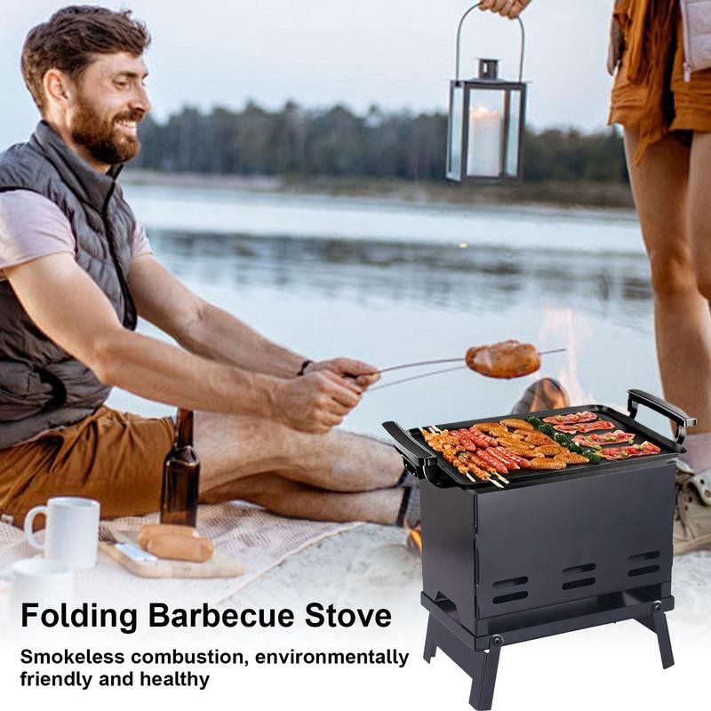 Jual Portable BBQ Grill Folding Small Charcoal Grill Outdoor BBQ Grill ...