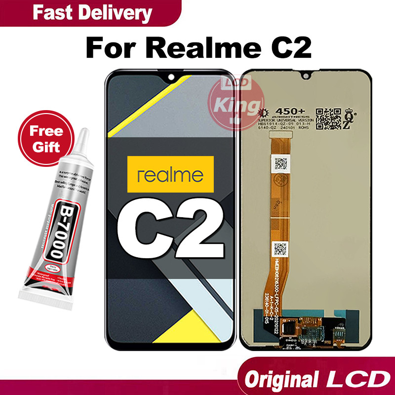 Jual LCD Realme C2 Original TOUCHSCREEN Fullset Meningkatkan Kecerahan ...